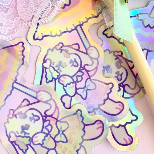 White Rabbit Candy Cute Kawaii Decal Stickers | Etsy