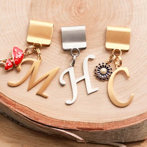 Initial Collar Charm - Letter Tag, Pet Collar Charm, Personalized Pet ...