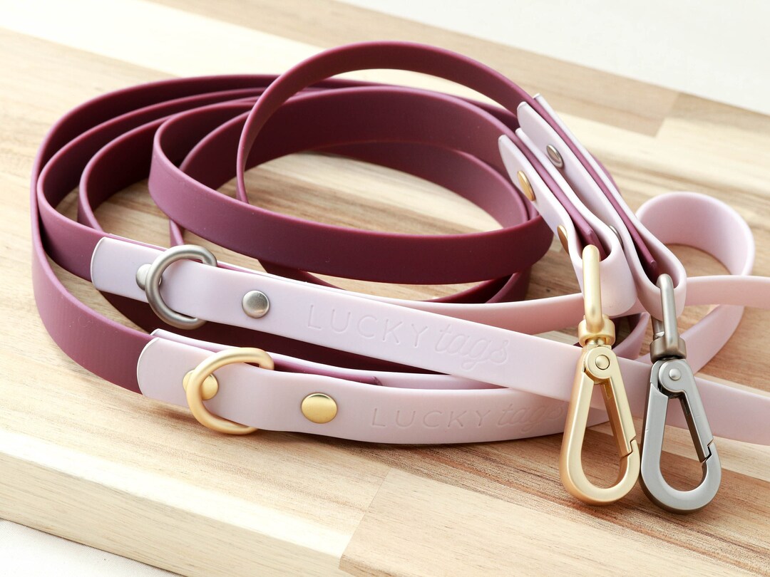 Waterproof Leash • PVC Coated Leash • Washable Leash • Faux Leather ...