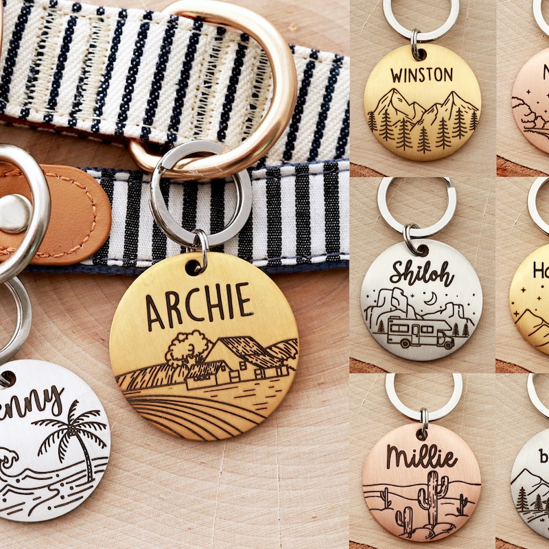 Cute Dog Tag - Etsy