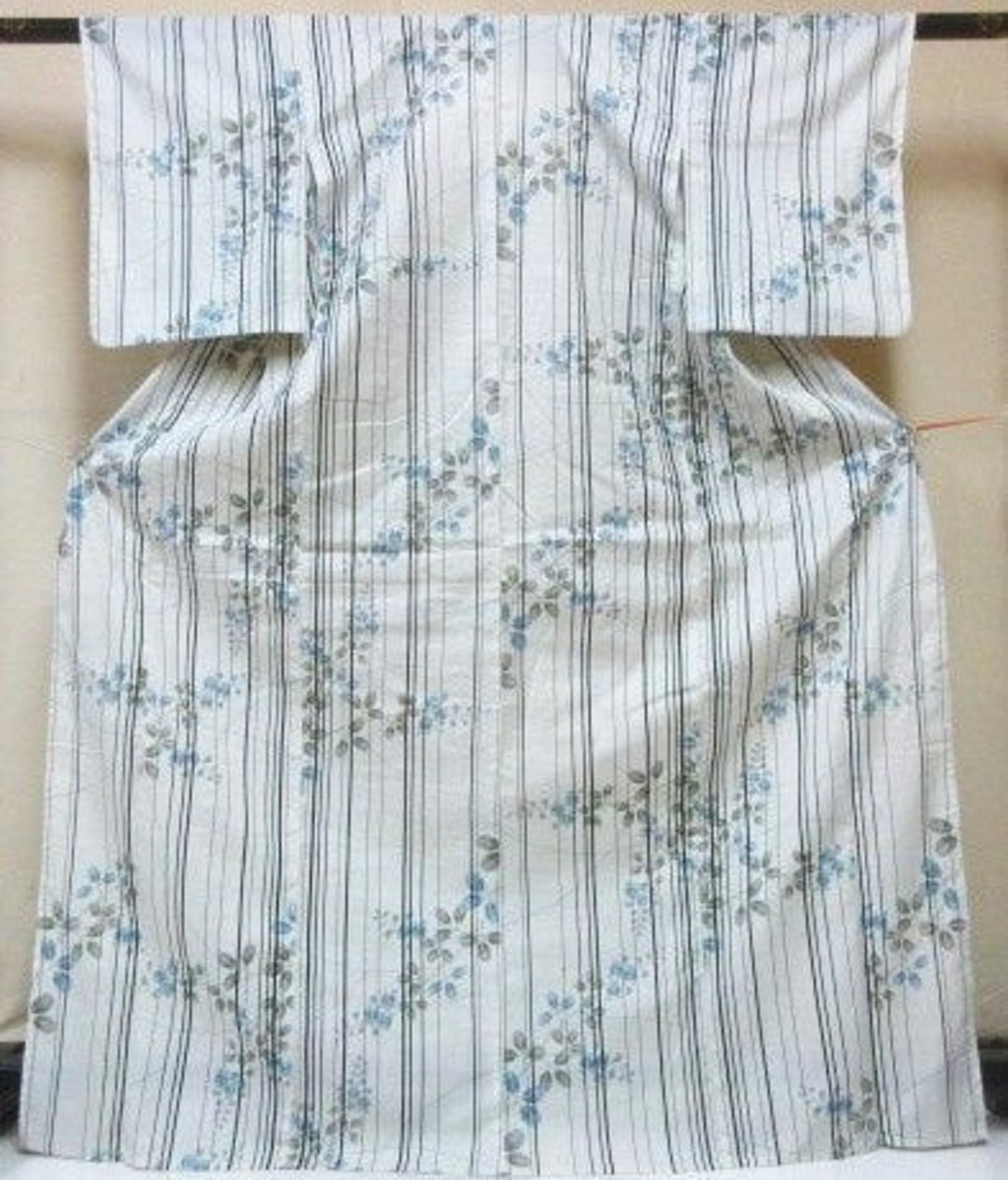 SKO003, Vintage Ro Komon Kimono, Japanese Summer Kimono, Kimono Length ...