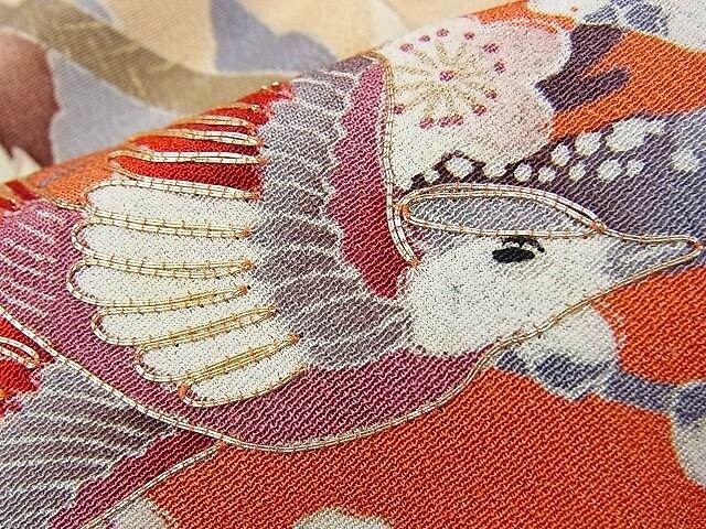 TO002, Vintage Kuro-tomesode, Kimono Length 157cm, Juni-hitoe, Black ...