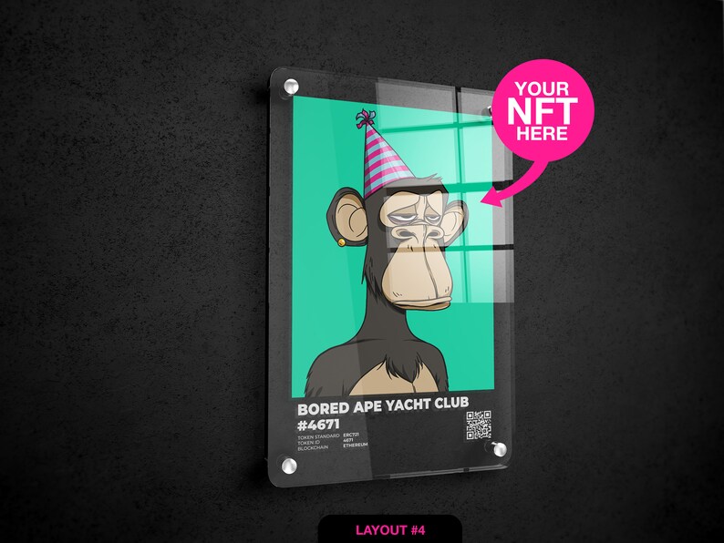 Your NFT as Exclusive Wall Art. Print Nfts With a QR Code. A - Etsy