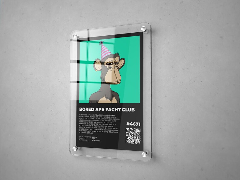 Your NFT as Exclusive Wall Art. Print Nfts With a QR Code. A - Etsy