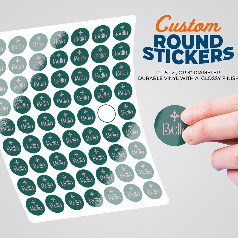 Round Sticker - Etsy
