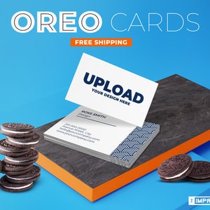 Oreo Cards Custom Printed Business Cards Double-sided - Etsy