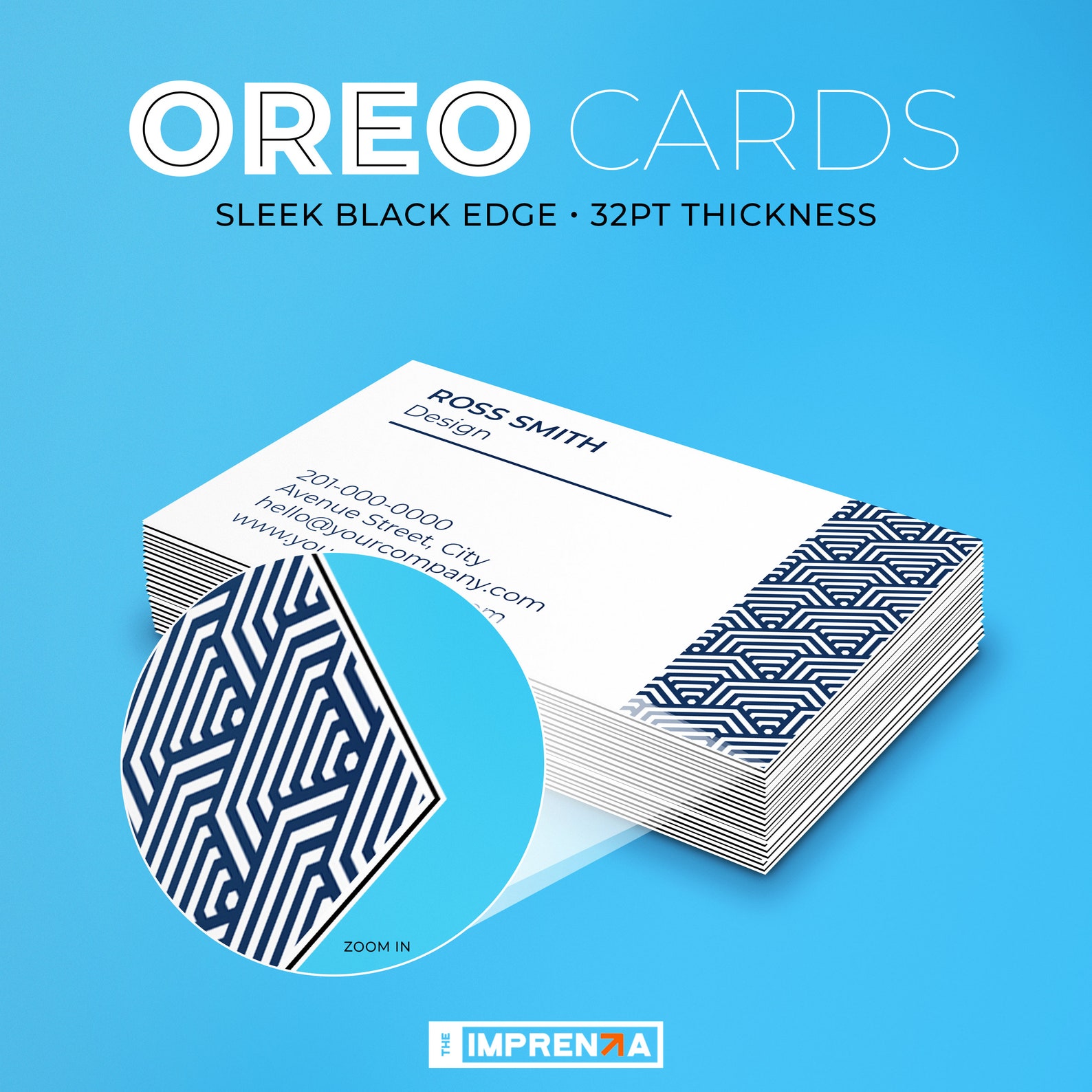 Oreo Cards Custom Printed Business Cards Double-sided - Etsy