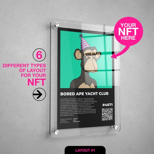 Your NFT as Exclusive Wall Art. Print of Your Own Non Fungible - Etsy