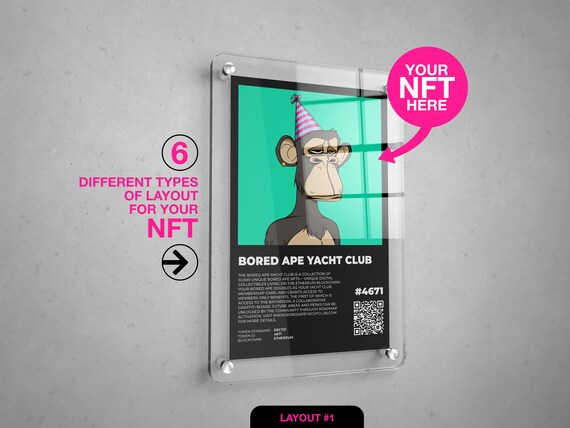 Your NFT as Exclusive Wall Art. Print Nfts With a QR Code. A - Etsy