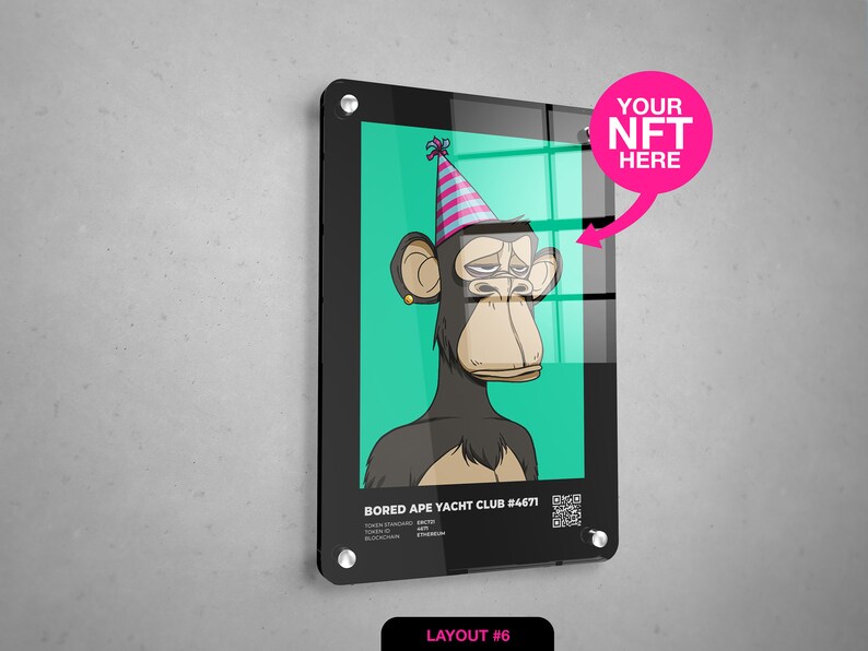 Your NFT as Exclusive Wall Art. Print Nfts With a QR Code. A - Etsy