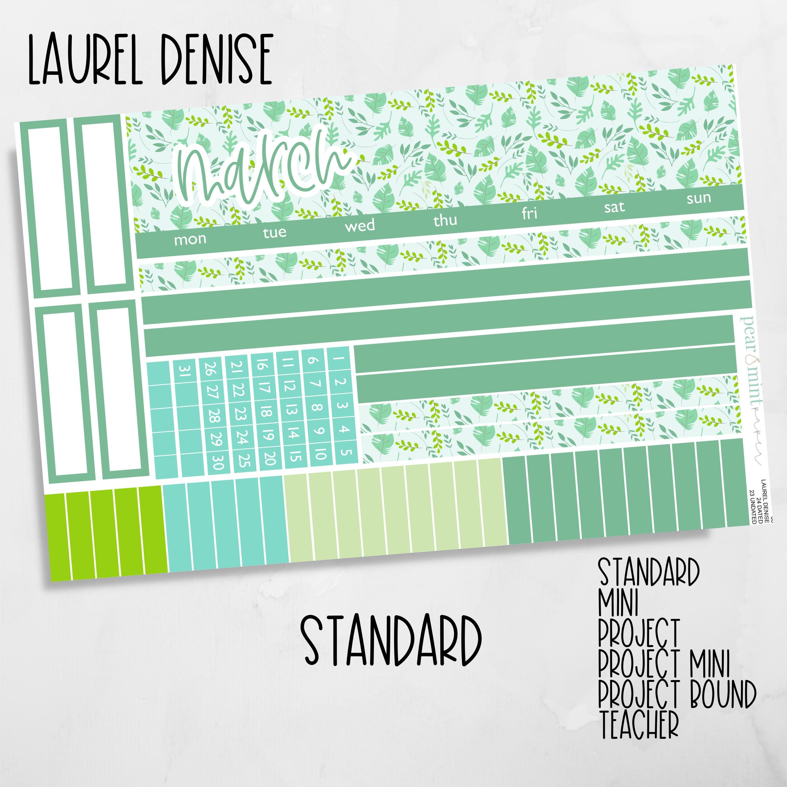 66 LAUREL DENISE Planner Stickers, Planner Kit, Ld Sticker Kit, March ...
