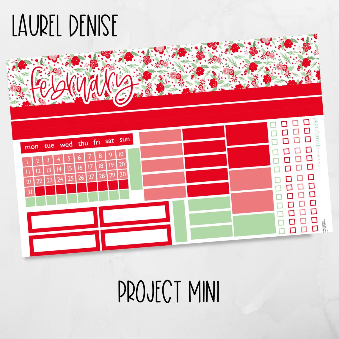 64 LAUREL DENISE Planner Stickers, Planner Kit, Ld Sticker Kit ...