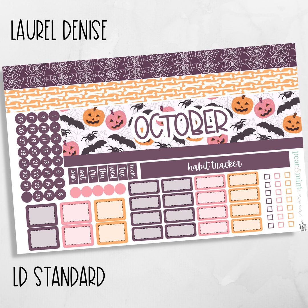 219 LAUREL DENISE Planner Stickers, Scout, Rose, Anne, Nancy, October ...