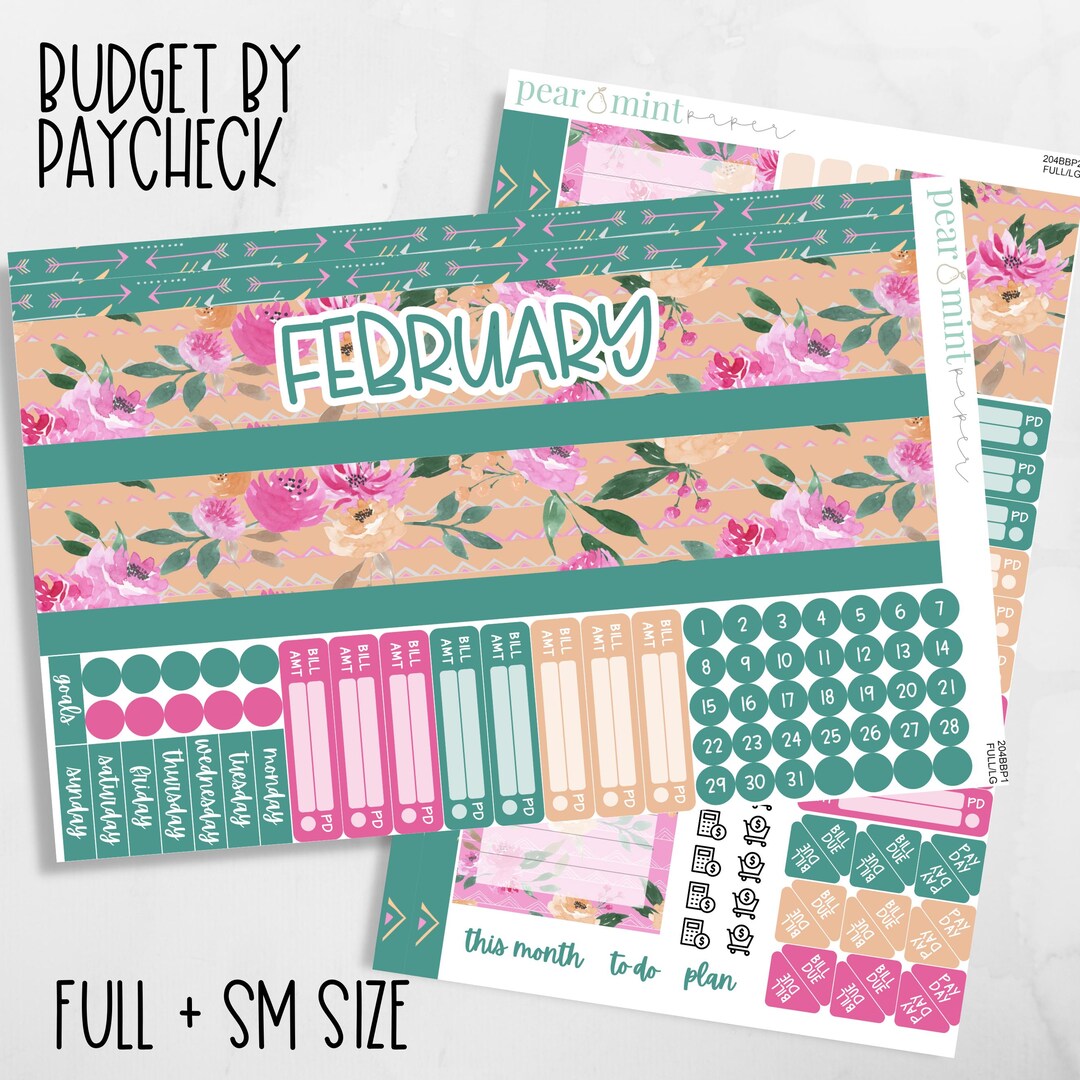 204 BBP Full Size, Small Size, Budget by Paycheck Workbook, the Budget ...