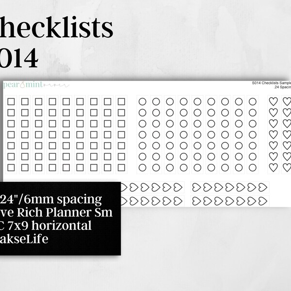 Checklist Stickers - Etsy