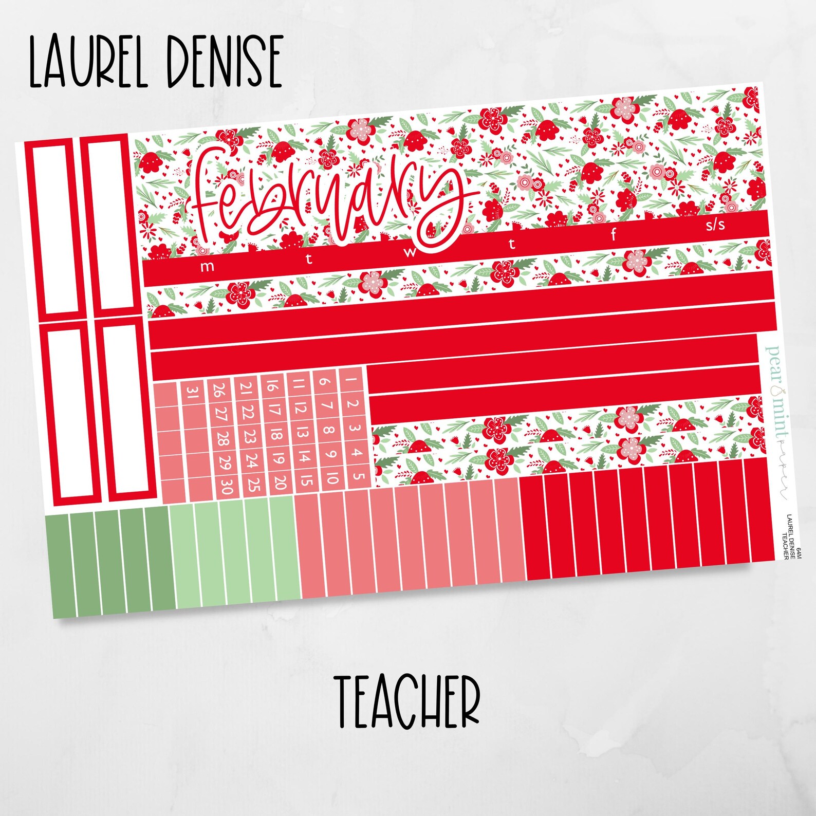64 LAUREL DENISE Planner Stickers, Planner Kit, Ld Sticker Kit ...