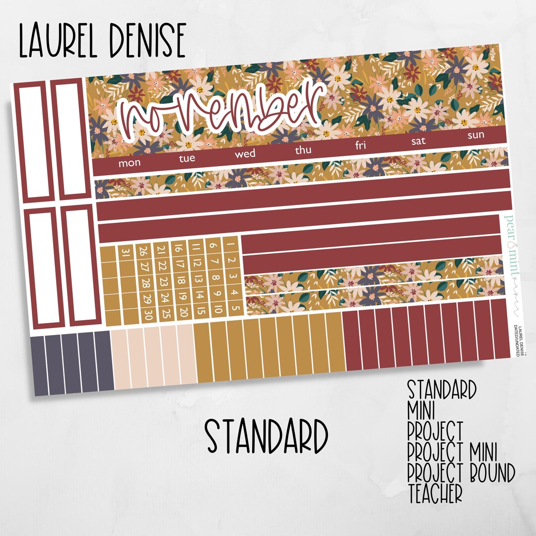 72 LAUREL DENISE Planner Stickers, Planner Kit, LD Sticker Kit ...