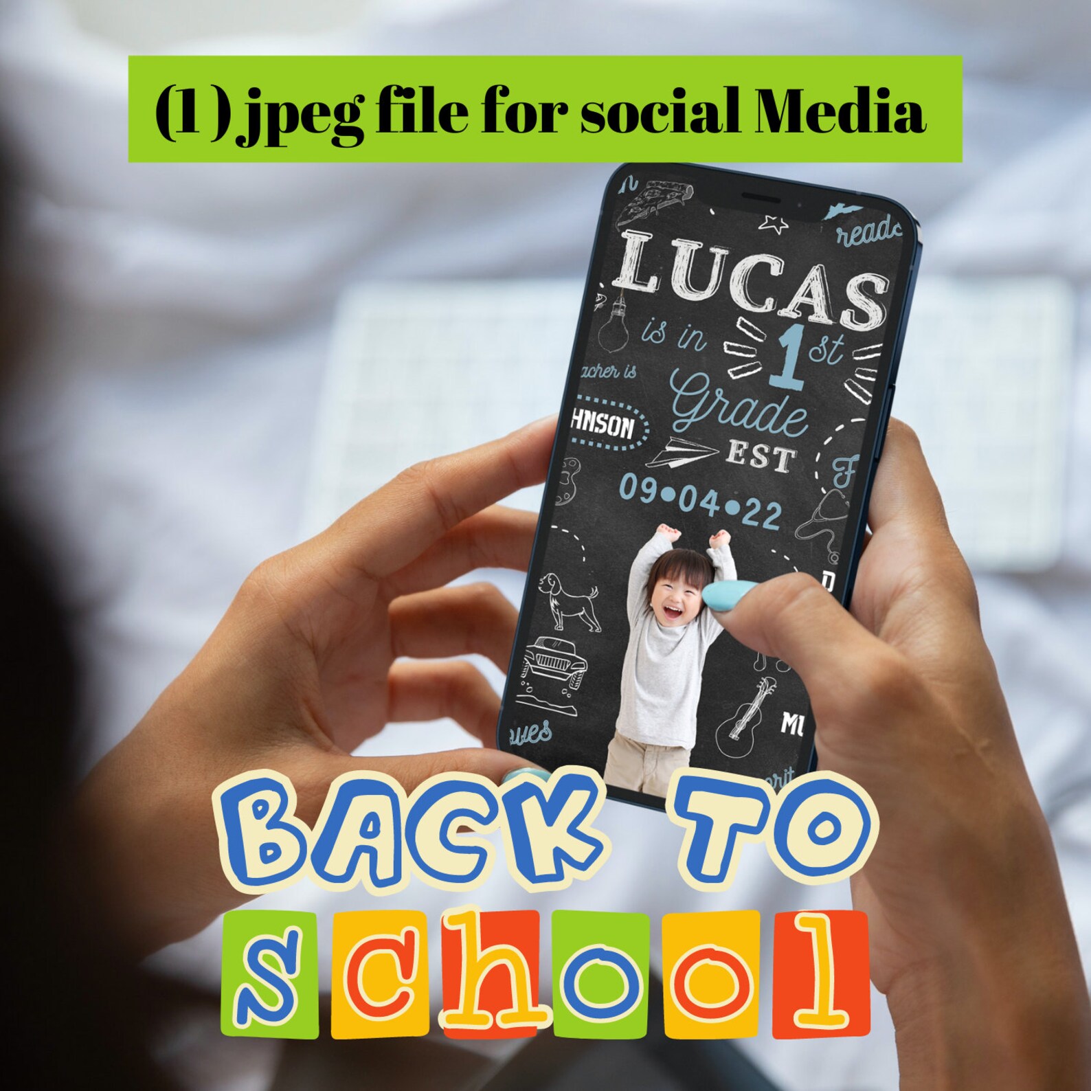 BACK TO SCHOOL First Day of School Sign Poster Digital or Printed 2022 ...