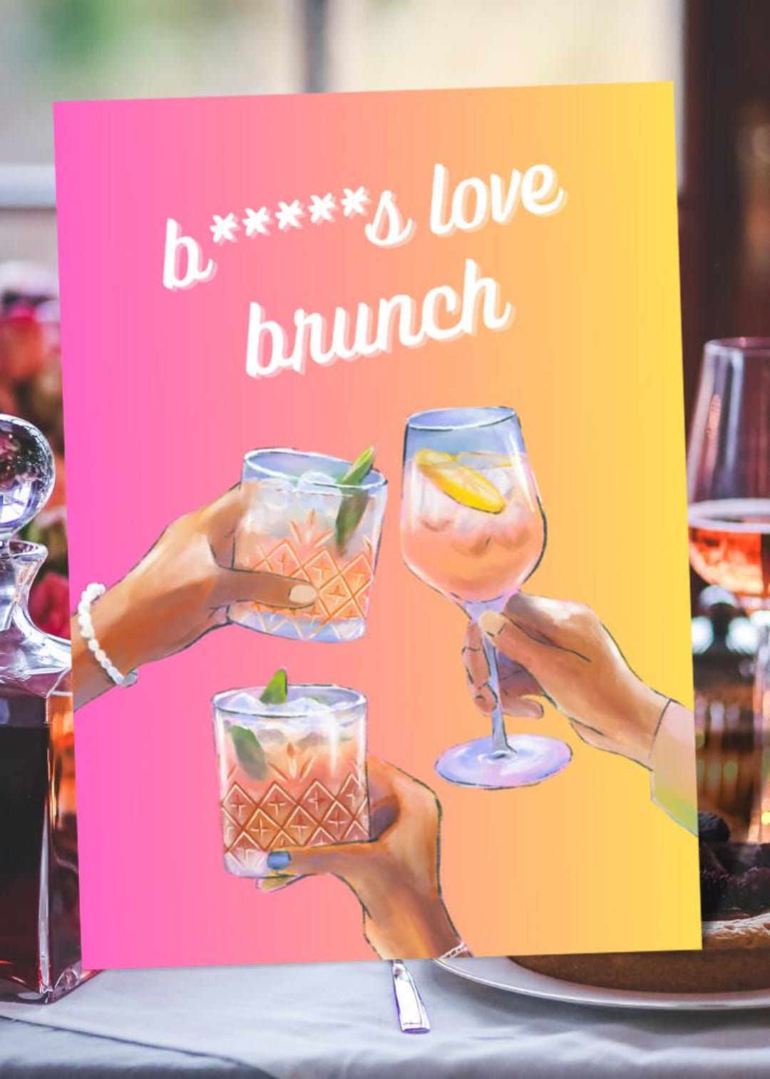 Brunch Girls Weekend Celebration Table Signs Digital - Etsy