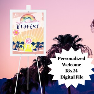 Music Festival Party PACK Digital Files Custom Woodstock Festival Baby ...