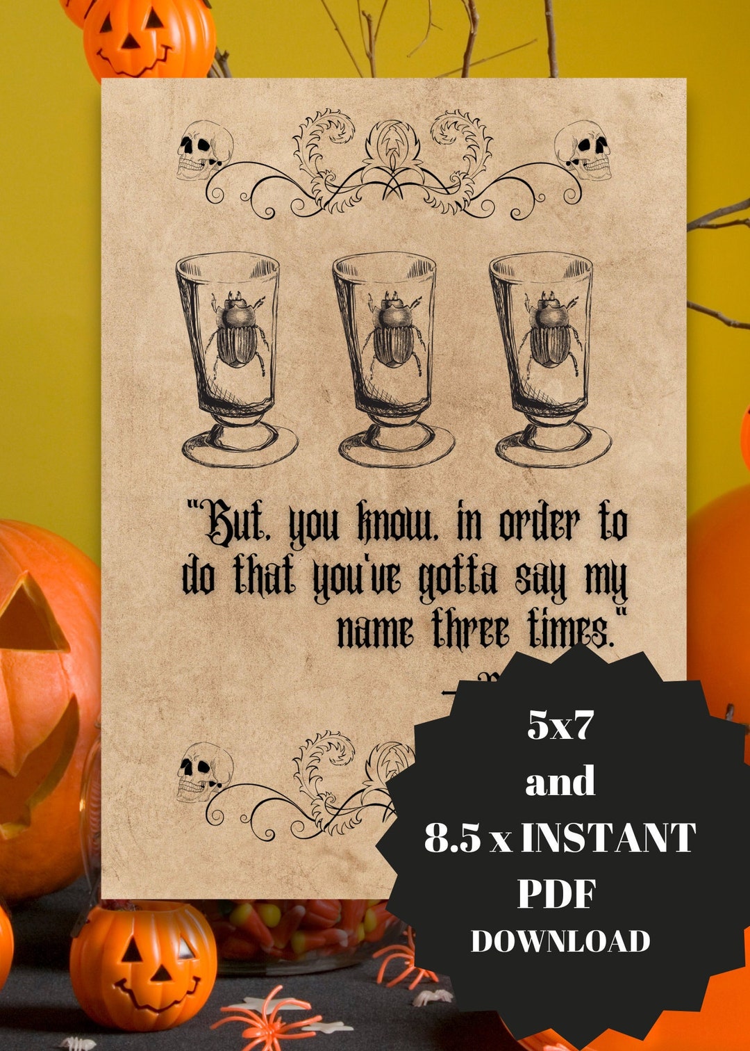Halloween Beetle Costume PARTY SIGNS DIGITA Only - Etsy