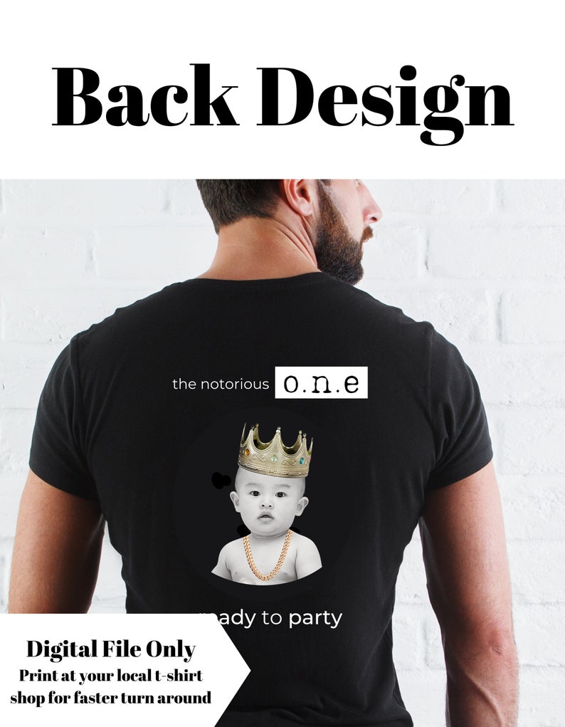 Digital File Only the Notorious BIG ONE Digital Shirt Design FAMILY Big ...