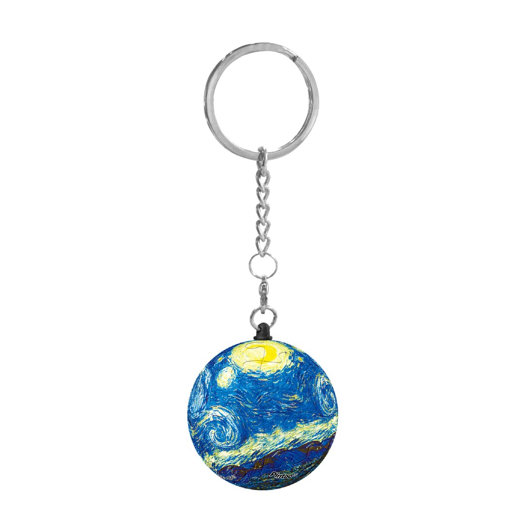 Jigsaw Puzzle Key Chain 24 Pieces: the Starry Night (3D Premium Plastic ...
