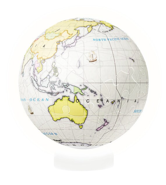 60 Piece Plastic Jigsaw Puzzle Sphere Light: Globe 3D | Etsy