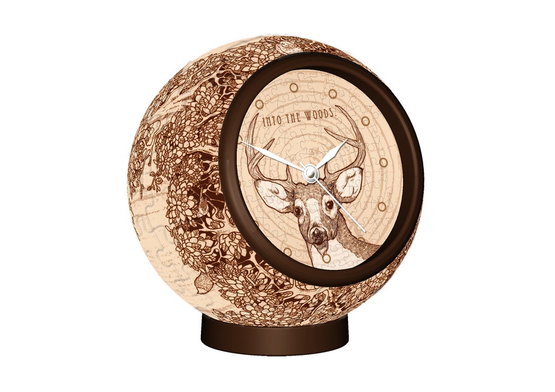 145 Piece Jigsaw Puzzle Clock: Into the Woods (3D, Premium Quality ...