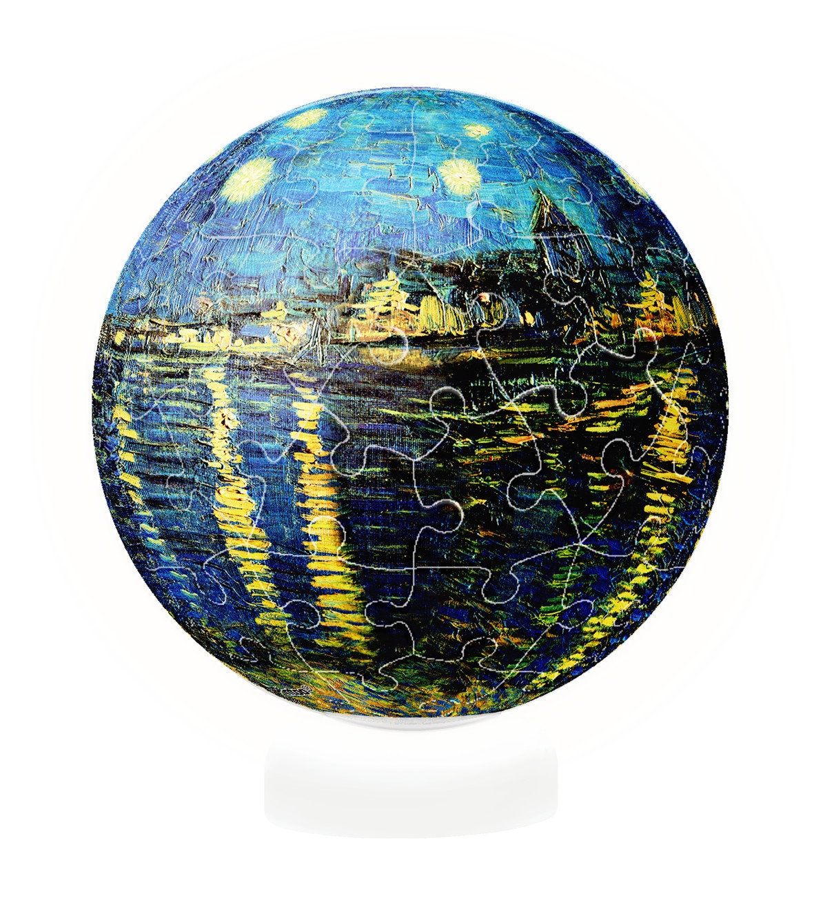 60 Piece Plastic Jigsaw Puzzle Sphere Light: the Starry Night | Etsy