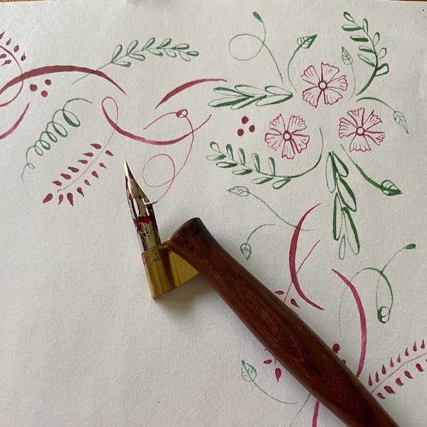 Floral Calligraphy - Etsy