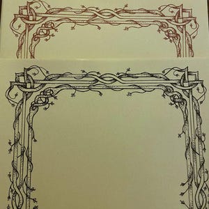 Art Nouveau Writing Paper | Letter-sized Stationery Set With Envelopes ...