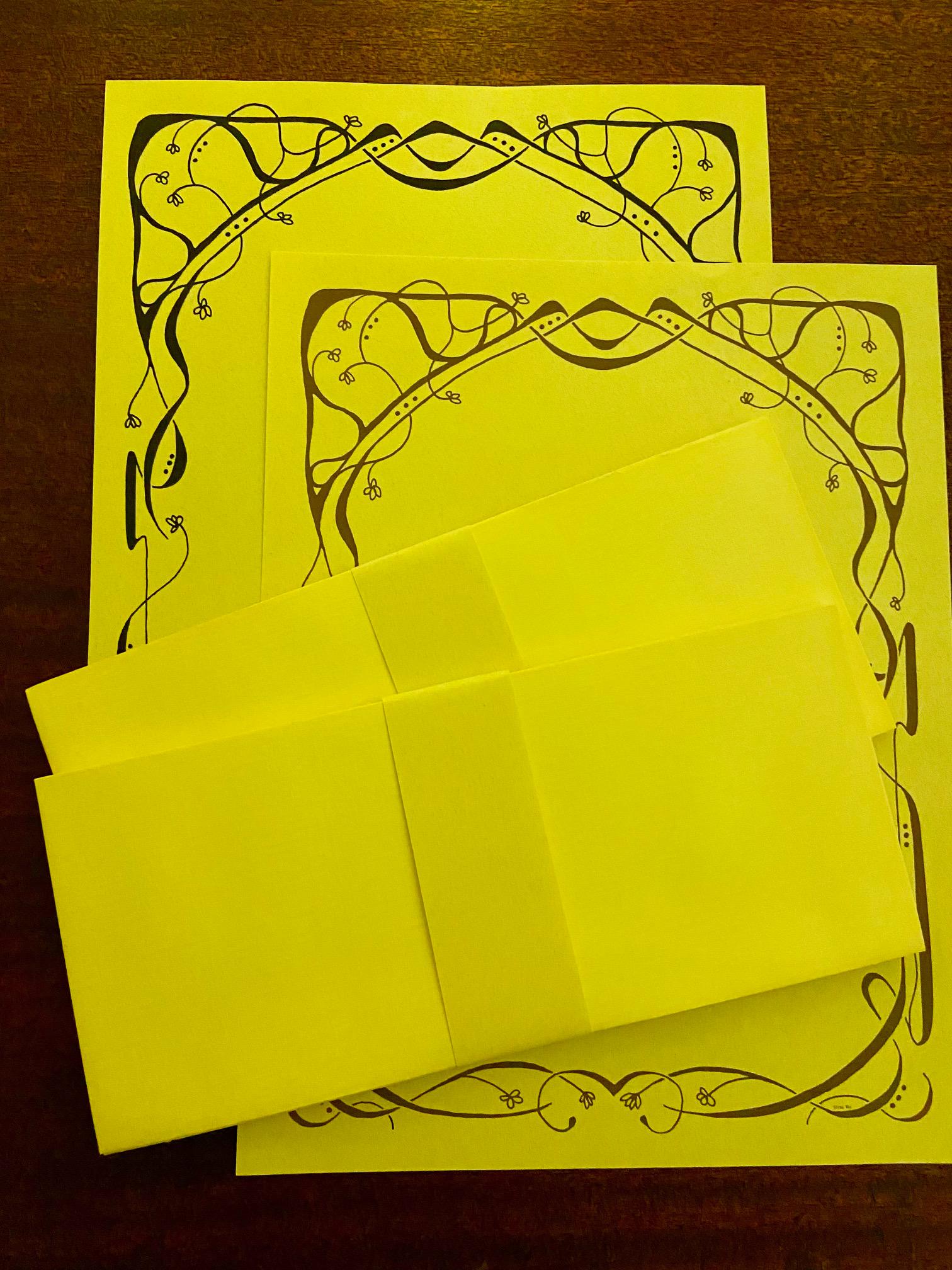 Art Nouveau Arch Writing Paper | Letter-sized Stationery Set With ...