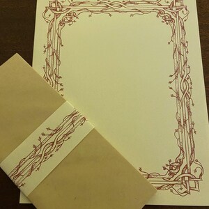 Art Nouveau Writing Paper | Letter-sized Stationery Set With Envelopes ...