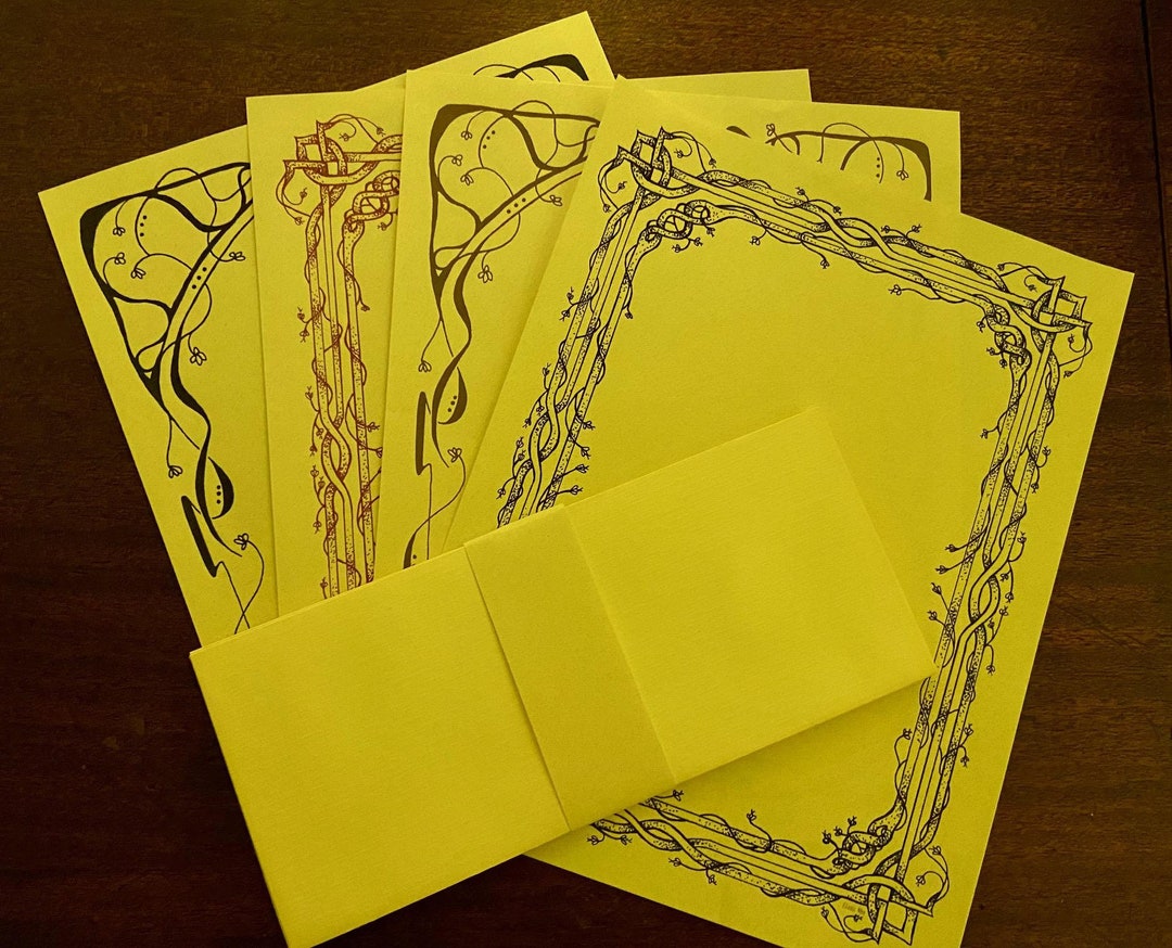 Art Nouveau Writing Paper Variety Pack | Letter-sized Stationery Set ...