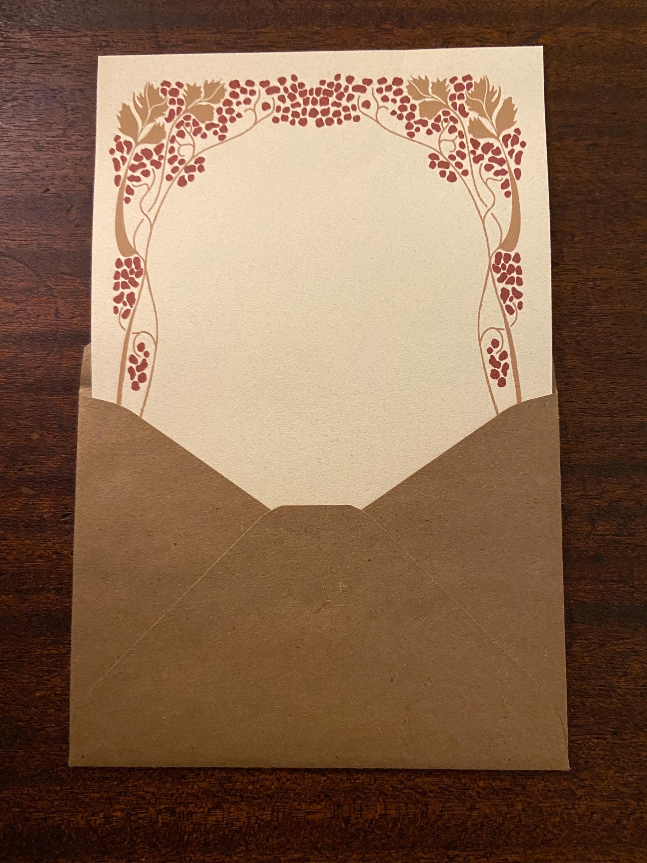 Variety Pack! Small Assorted Art Nouveau Stationery Set With Envelopes ...