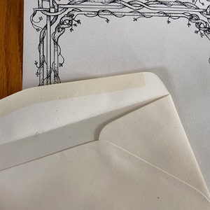 Art Nouveau Writing Paper | Letter-sized Stationery Set With Envelopes ...