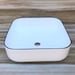White Square Vessel Sink | Countertop White Basin | White Black Stripe ...