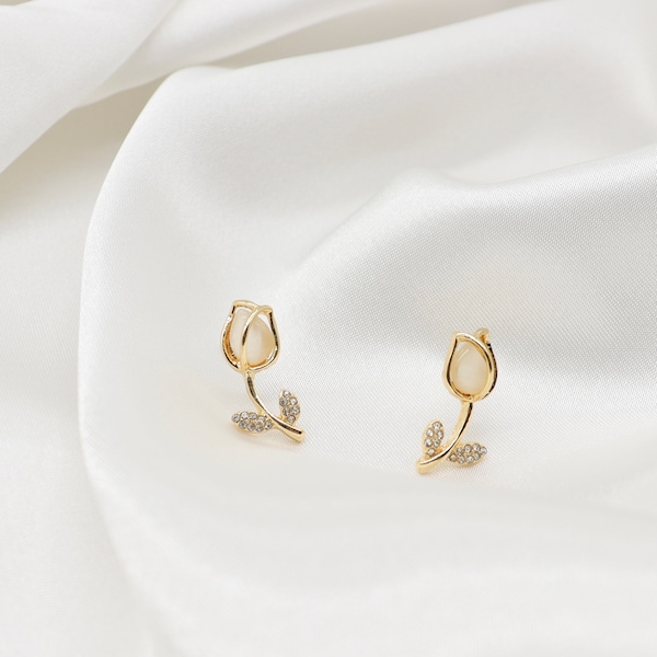 Tulip Earrings - Etsy UK