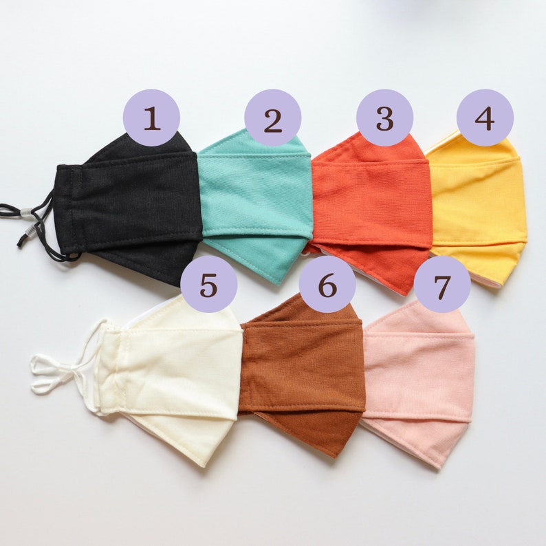 Plain Colour Anti Fog Mask Cotton Face Mask for Glasses Wear | Etsy