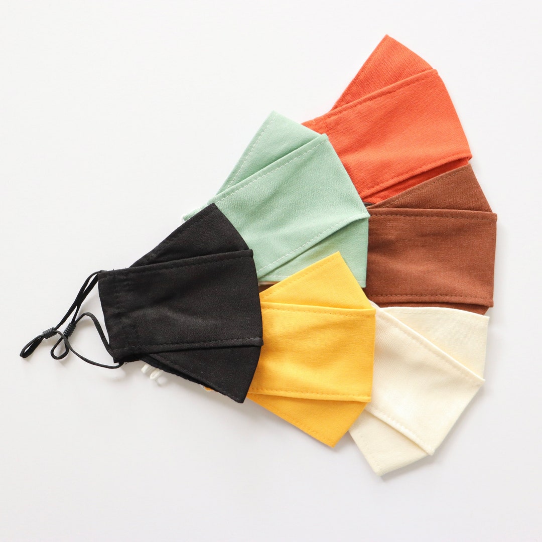 Plain Colour Anti Fog Mask, Cotton Face Mask for Glasses Wear, Reusable ...