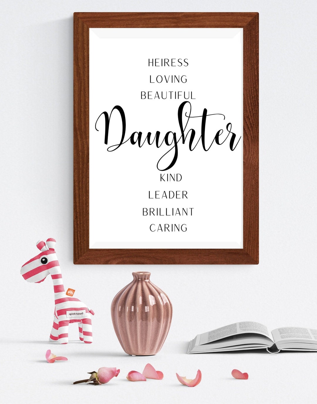 Daughter Printable, Positive Quotes, Housewarming Gift, Baby Shower ...