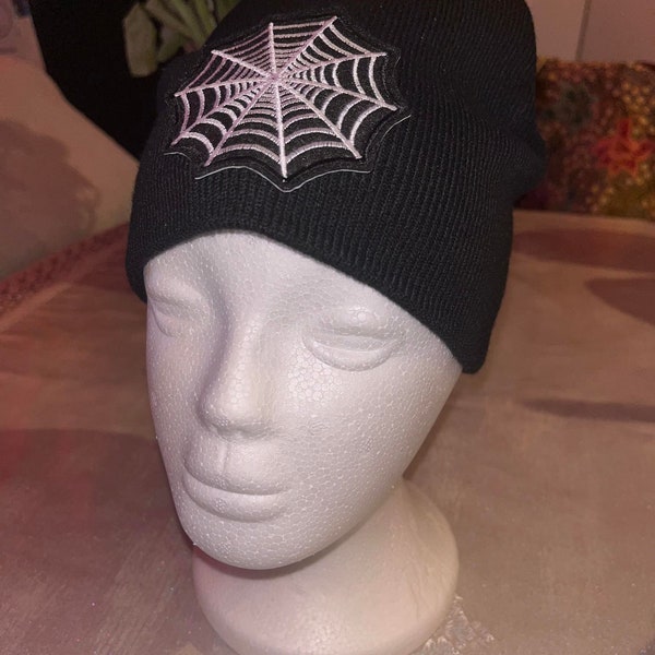 Spider Web Beanie - Etsy