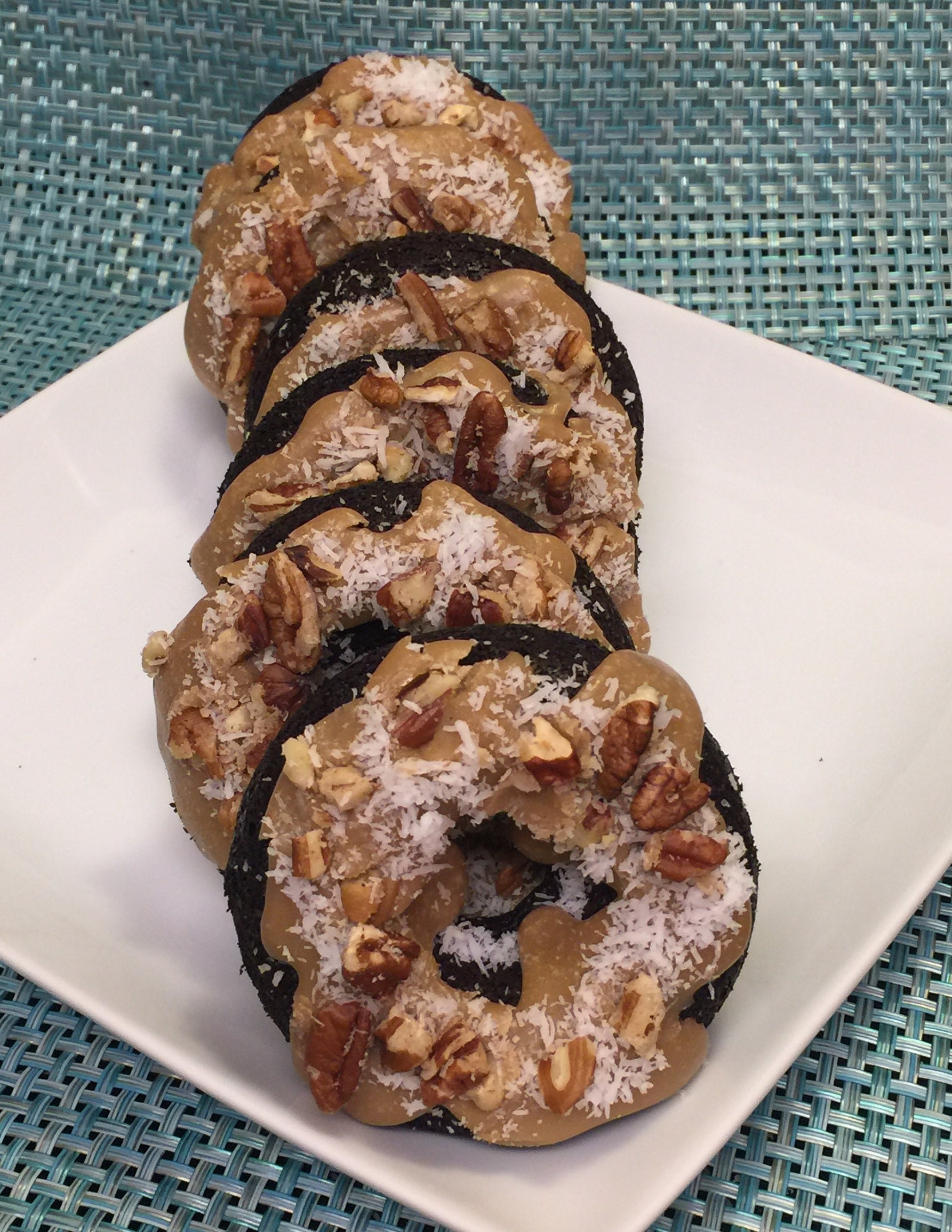 Keto Donuts German Chocolate Gluten Free Dairy Free Diabetic Friendly 2 ...