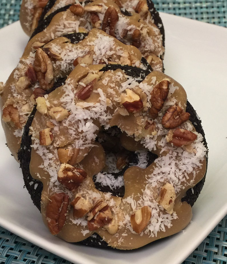 Keto Donuts German Chocolate Gluten Free Dairy Free Diabetic Friendly 2 ...
