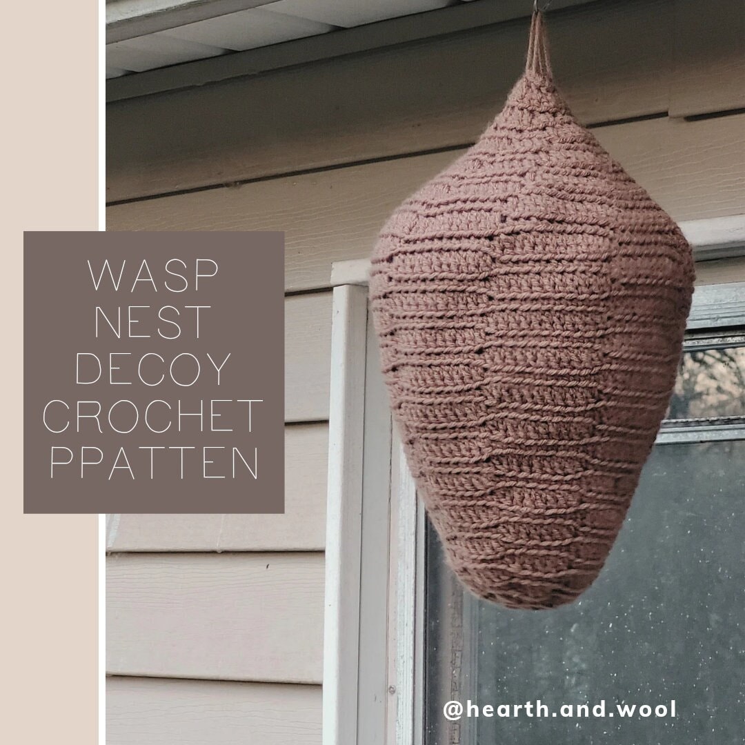 PATTERN: Wasp Nest Decoy I Wasp Nest Deterrant I Crochet Wasp Nest ...