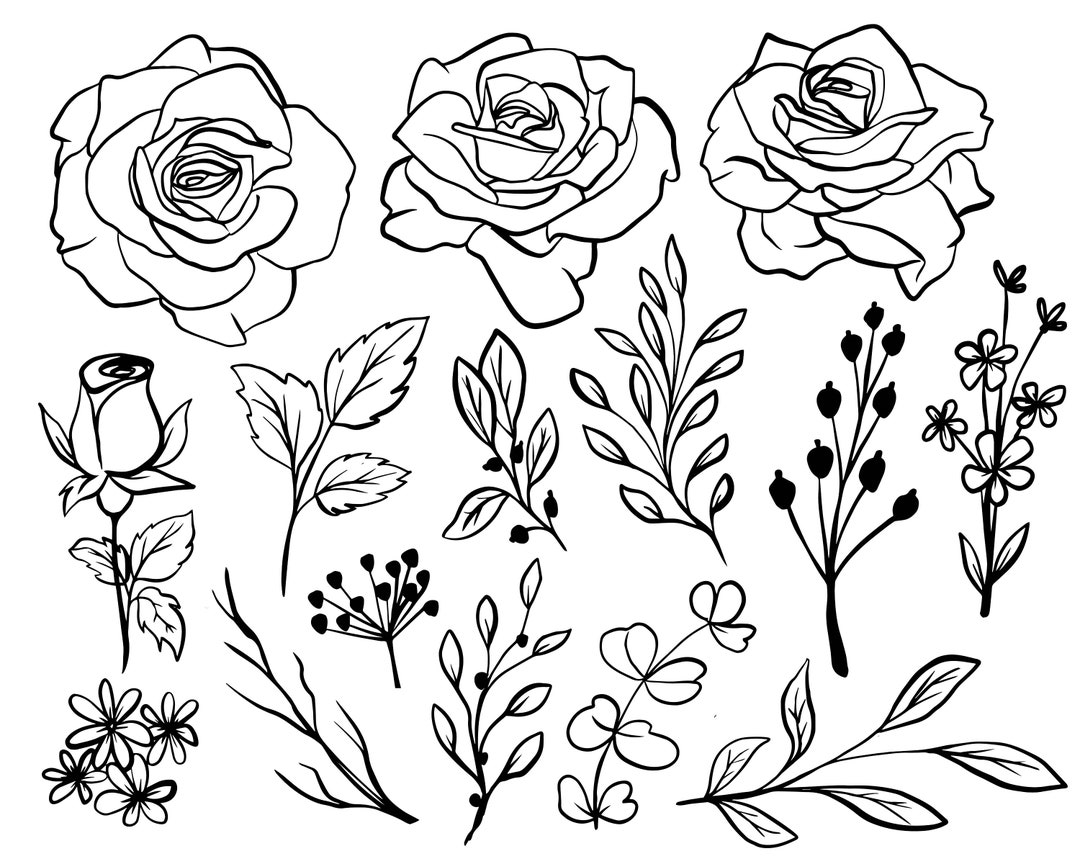 Handmade Flower Vector Set - Easy to Use for Any DIY Design Projects ...