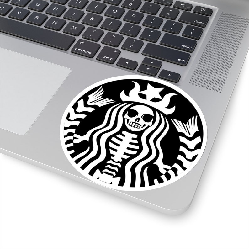 Starbucks Skeleton Logo Sticker Coffee Decal for Coffee Lovers - Etsy