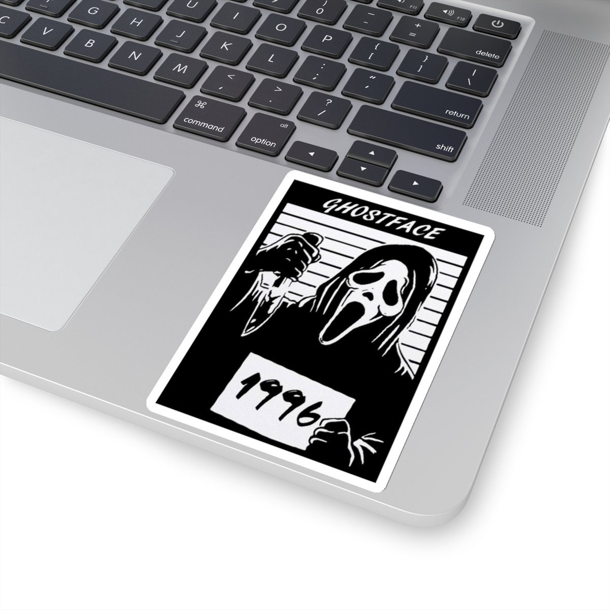 Ghost Face Mugshot Spooky Sticker for Horror Fans Kiss-cut Stickers - Etsy