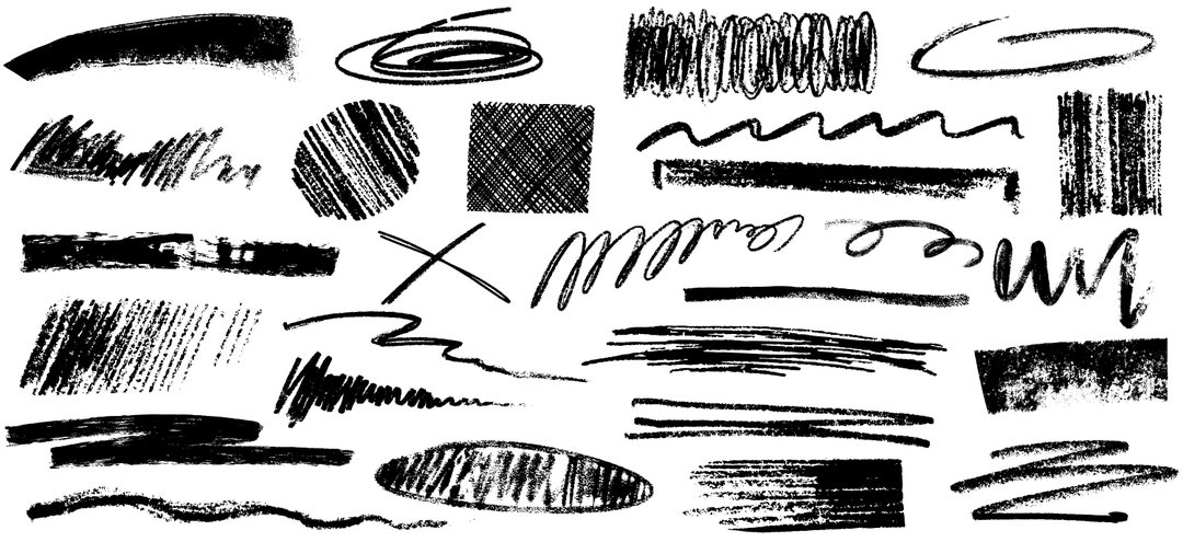 Handmade Brush Stroke Vector Set - Easy to Use for Any DIY Design ...